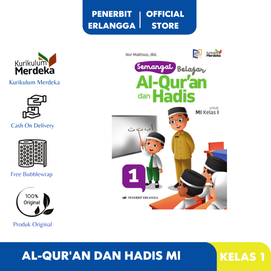 Jual [Erlangga Official] Semangat Belajar Al-Quran & Hadis Mi Kelas 1 Kurikulum Merdeka | Shopee ...