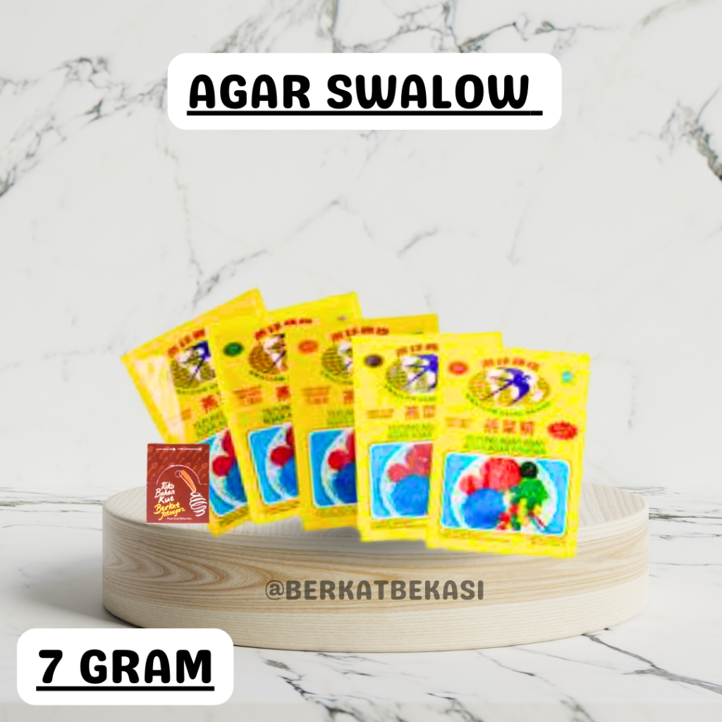 Jual AGAR AGAR SWALLOW GLOBE 7 GR / ANEKA RASA / BOX ( 12 PCS ...