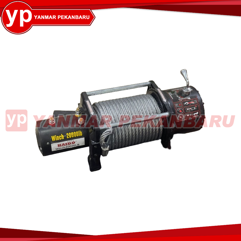 Jual Electric Winch / Katrol Elektrik 20000 LBS Komplit Remote 12V DC ...