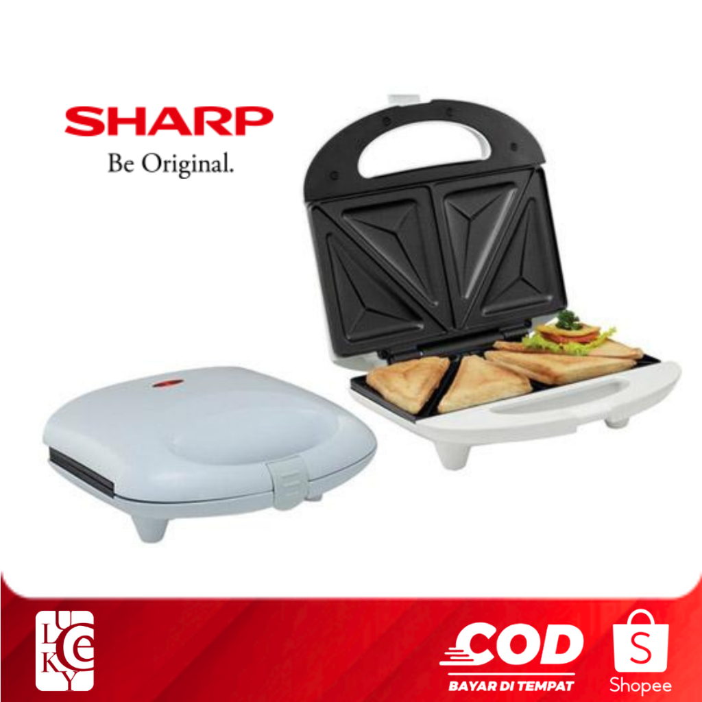 Jual Toaster Roti SHARP KZS-70L W Pemanggang Sandwich 4 Potongan ...