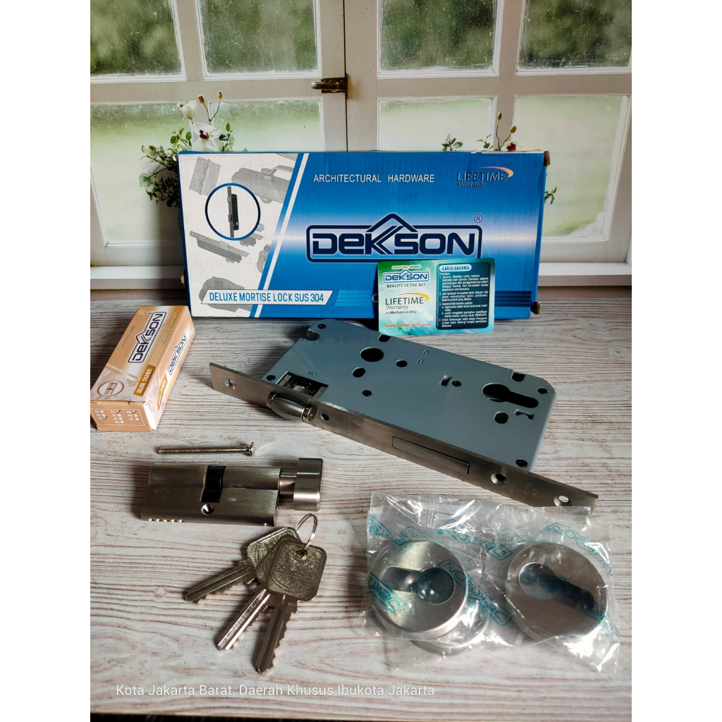 Jual Mortise lock Dekkson MTS RL DL 8685 SSS Plus Silinder (DC / TC ...