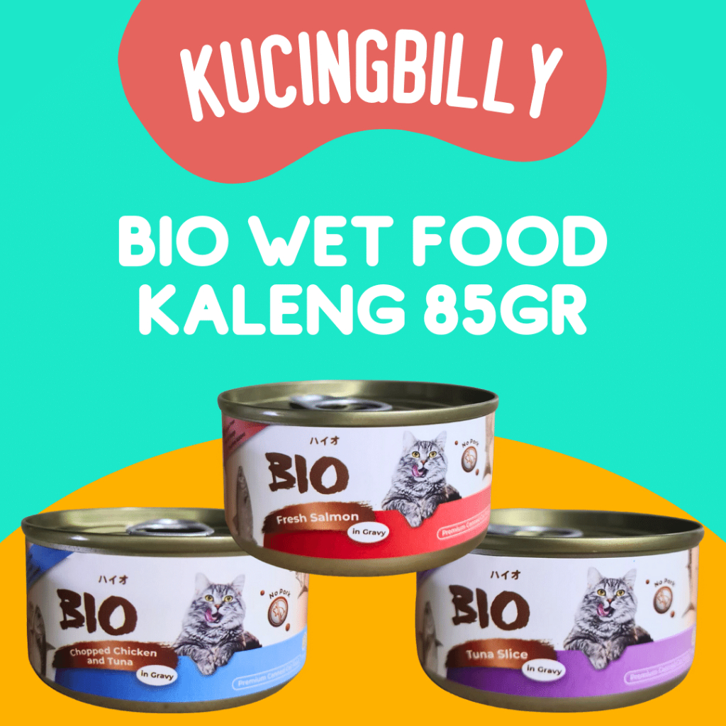 Jual Bio cat kaleng kecil 85gr makanan kucing wet food | Shopee Indonesia