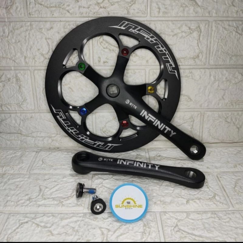 Jual Crank Set 53T SYTE INFINITY Gear Tengah As BB Kotak Sepeda Balap ...