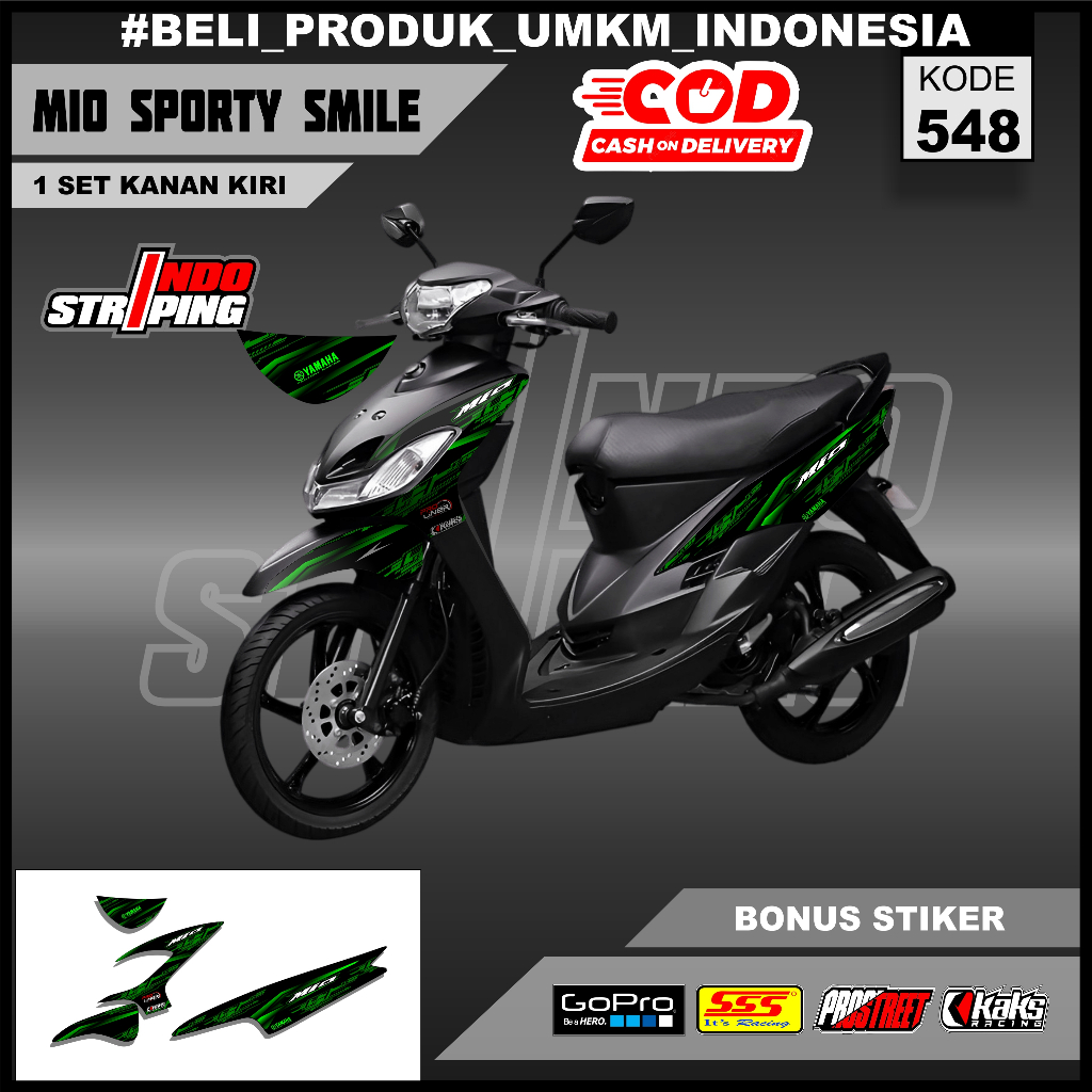 Jual Striping Mio 110 Smile Mio Sporty Semi Fullbody Desain Terbaru ...