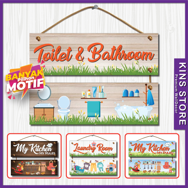 Jual Kins 20x15 Cm - Dekorasi 2 Susun Pajangan Dinding Rumah Tema ...