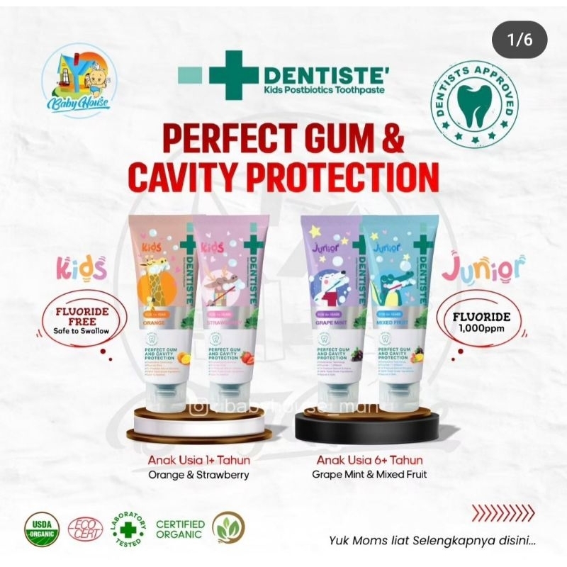 Jual Dentiste Junior Toothpaste | Pasta Gigi Anak Organik | Fluoride ...