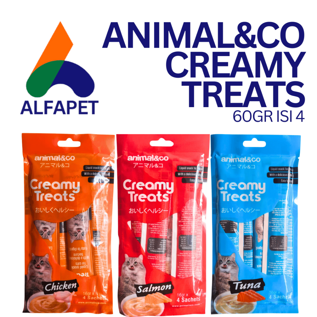 Jual Animalnco animal&co creamy treats 60gr isi 4 snack kucing | Shopee ...