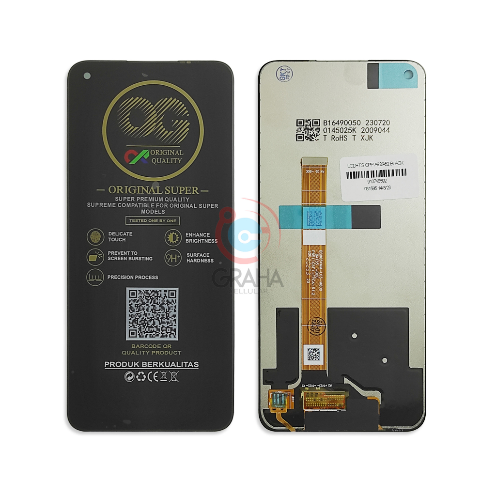 Jual LCD OPPO A92 / A52 OG ORI SUPER FULLSET TOUCHSCREEN | Shopee Indonesia