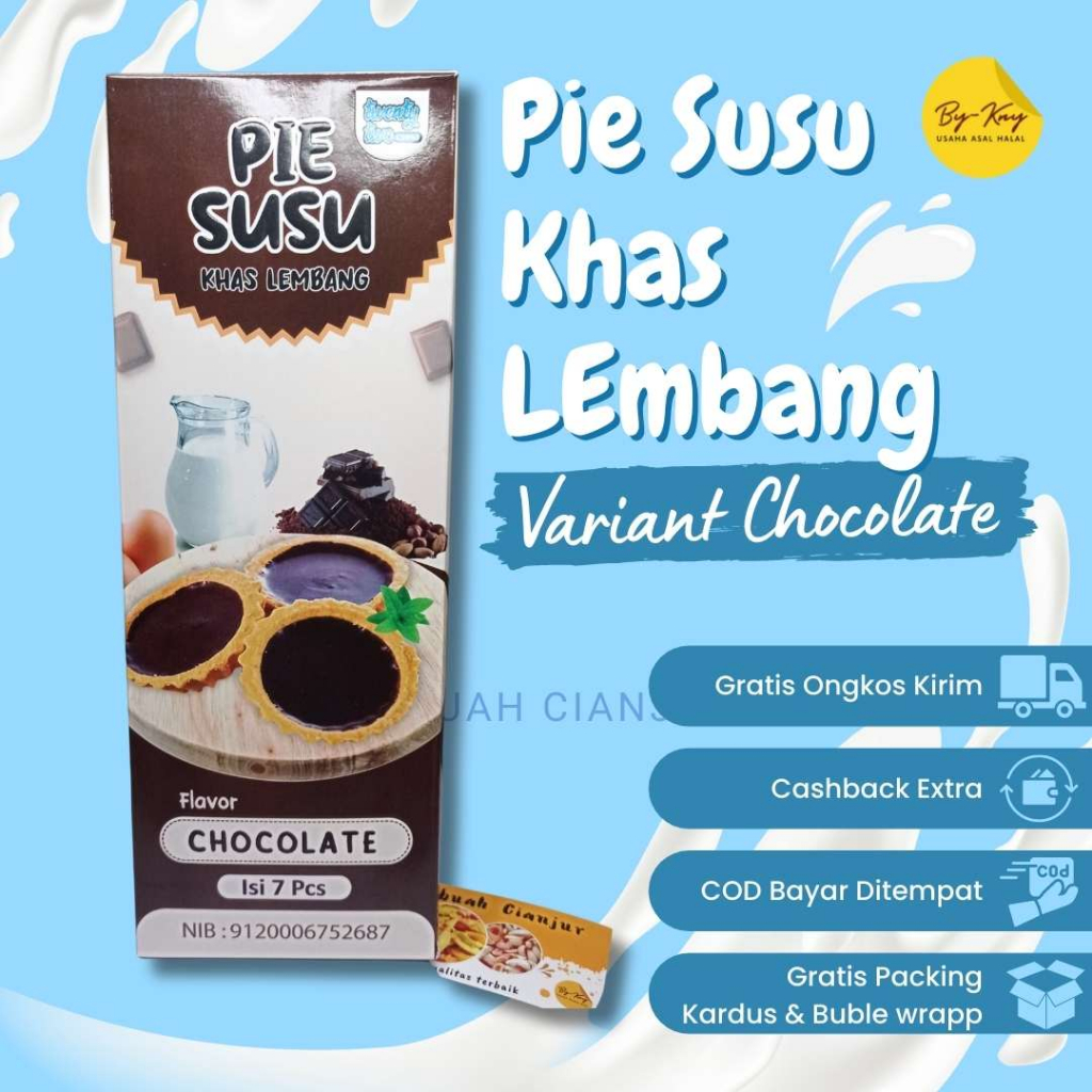 Jual PIE SUSU LEMBANG RASA COKLAT KUE PAY SUSU LEMBANG MAKANAN RINGAN ...