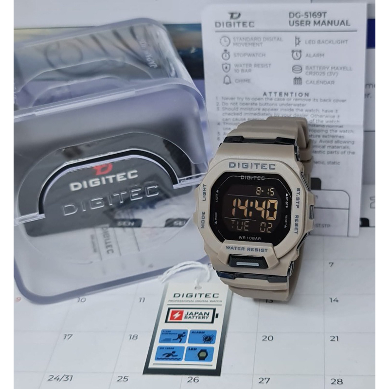 Jual Jam Tangan DIGITEC DG 5169 / DG-5169T / DG5169T / DG5169 / DG ...