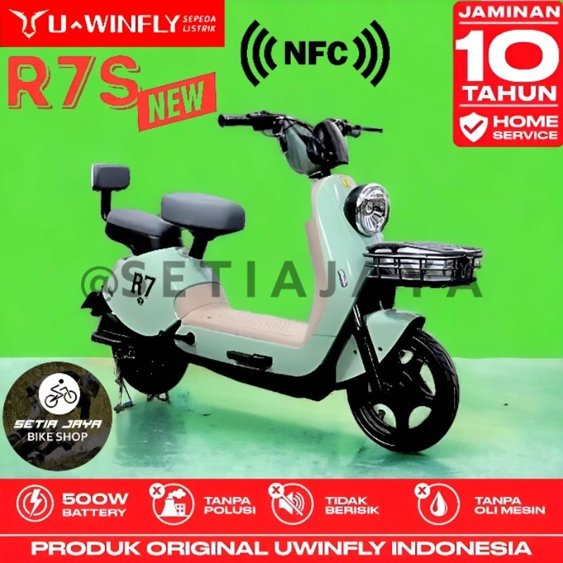 Jual Sepeda Listrik E-Bike UWINFLY R7S 48V 12Ah 500 Watt Fitur NFC New ...