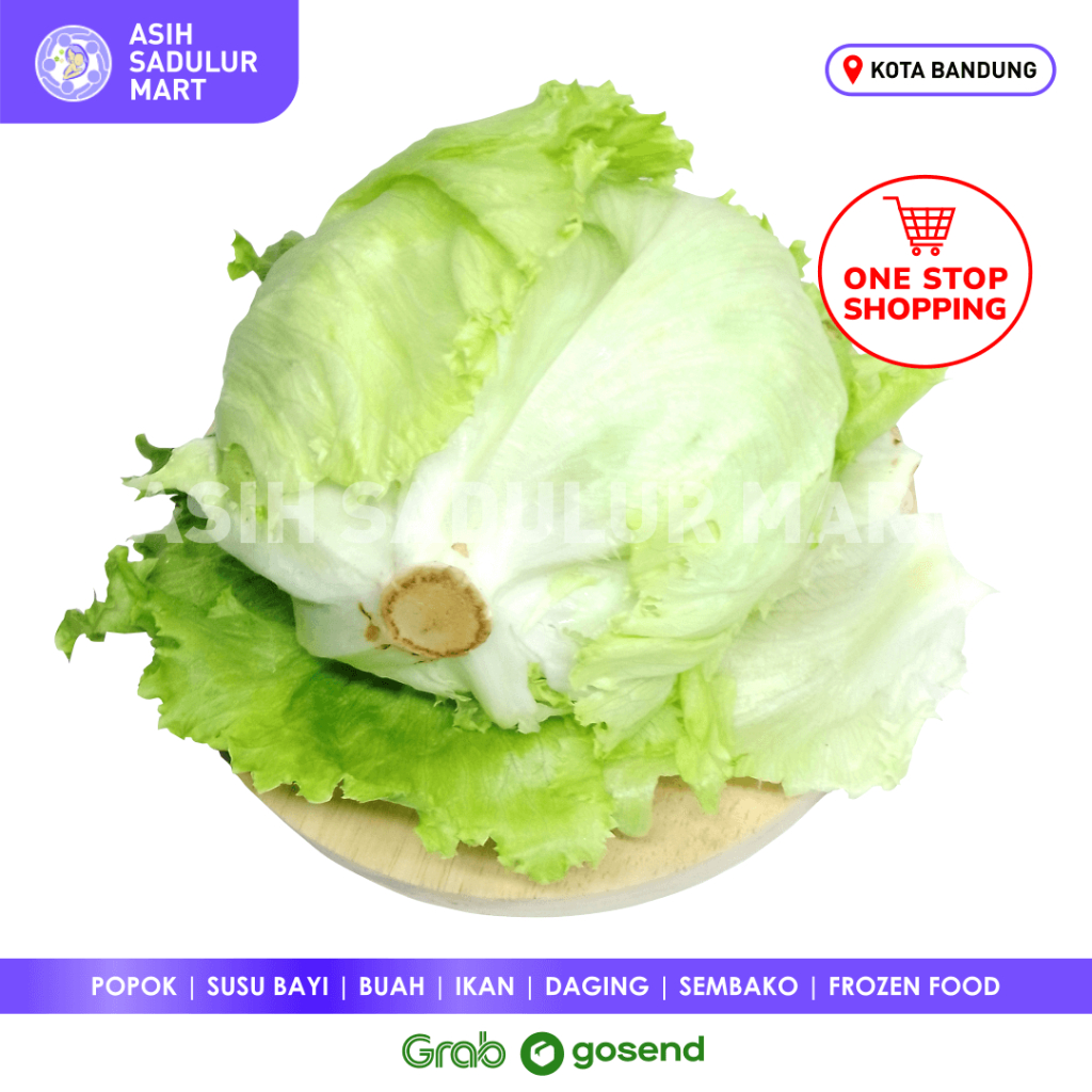 Jual Lettuce Head Hijau & Merah 500g / 1kg Promo Sayur Selada Bandung ...