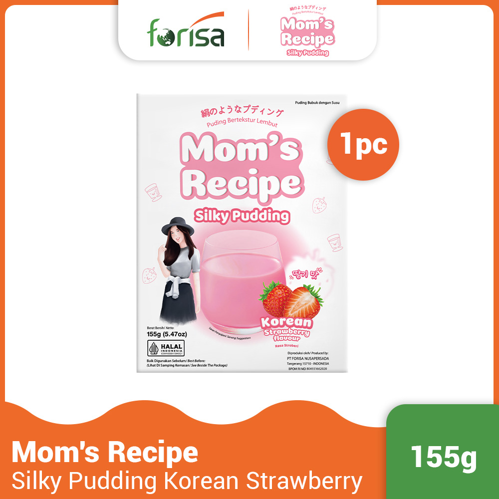 Jual Mom's Recipe Silky Pudding Rasa Korean Strawberry 155 gr | Shopee ...