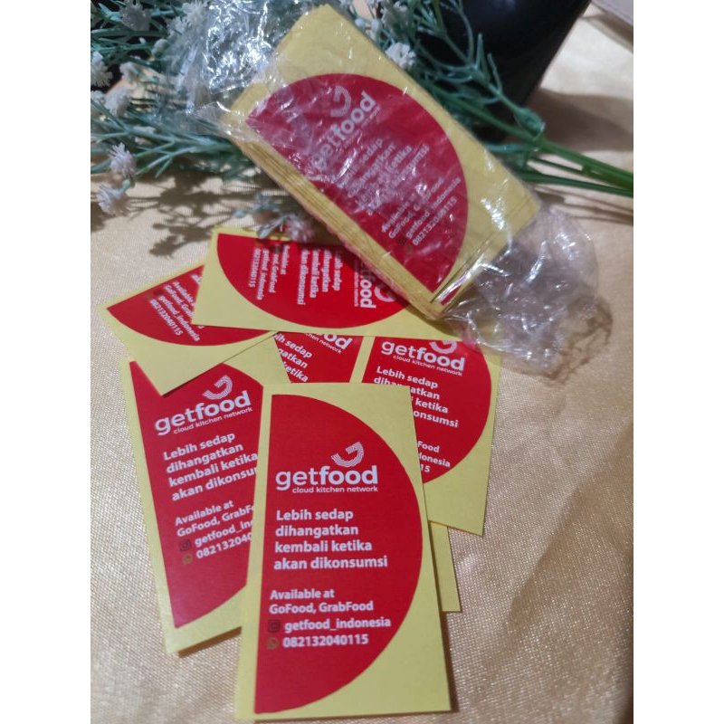 Jual Sticker Label Custom (isi 100 pcs) | Shopee Indonesia