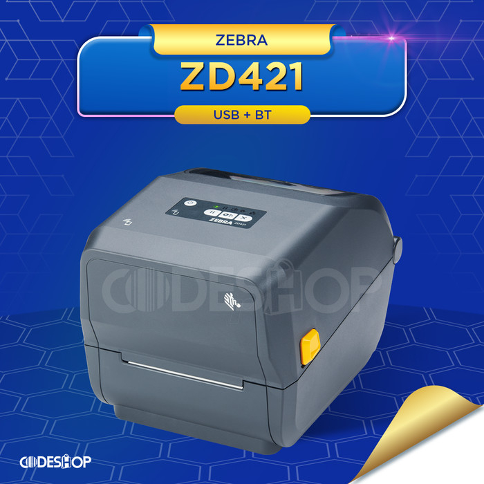 Jual Printer Barcode Zebra ZD421 300 DPI Print Stiker Label Bluetooth ...