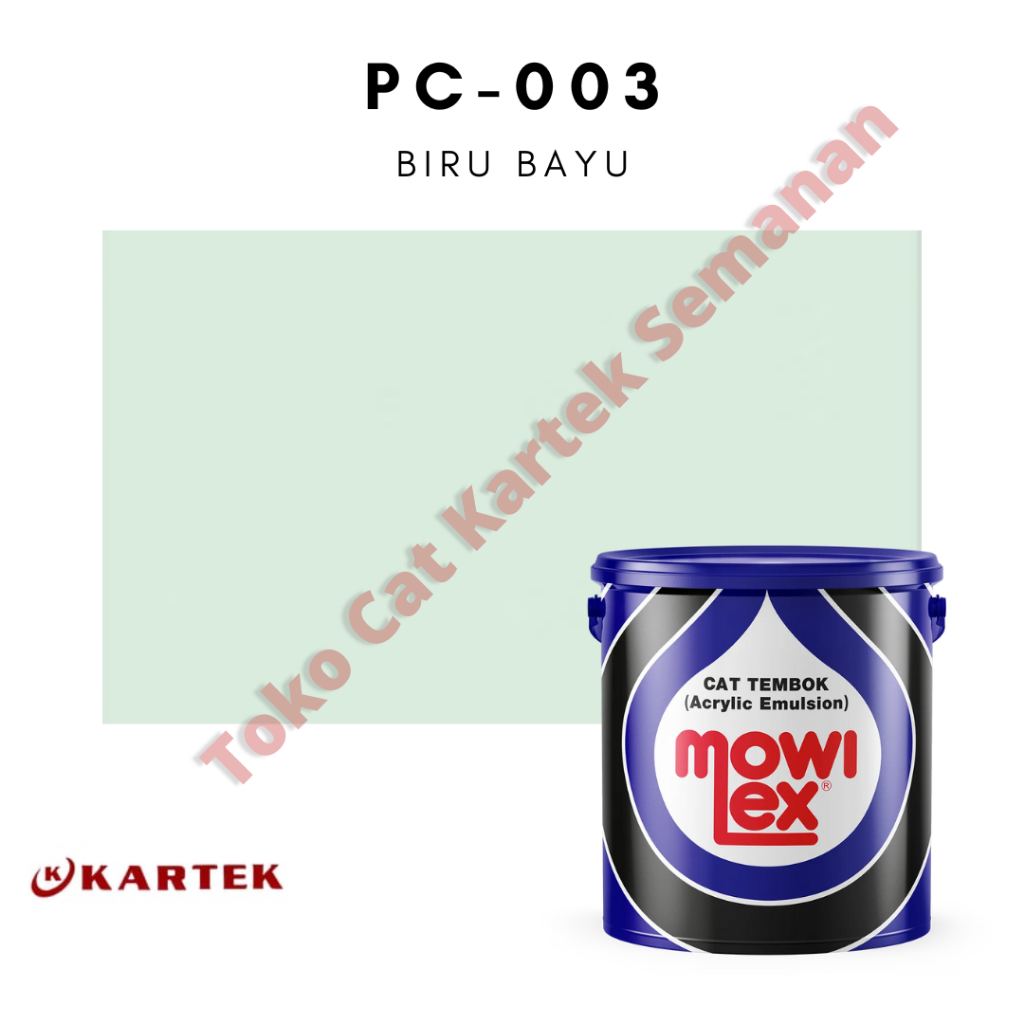 Jual MOWILEX EMULSION INTERIOR PC-003 BIRU BAYU (20 liter) | Shopee Indonesia