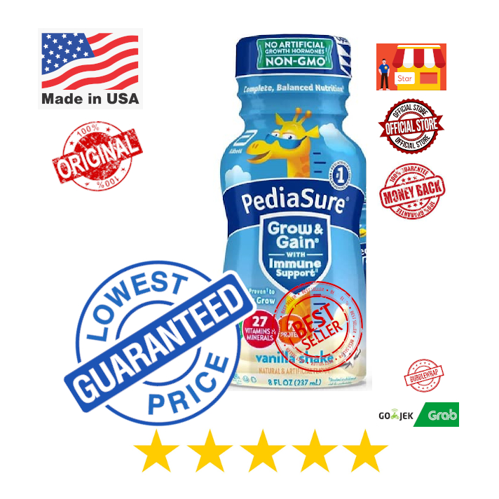 Jual PediaSure Grow & Gain 237 ml USA | with Immune Support | Kids ...