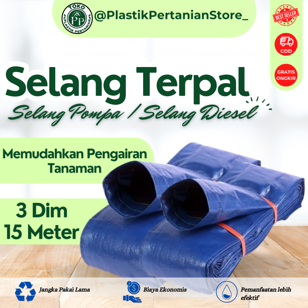 Jual Selang Terpal Diesel 3 Dim / 3 Inch Panjang 15 Meter | Shopee ...