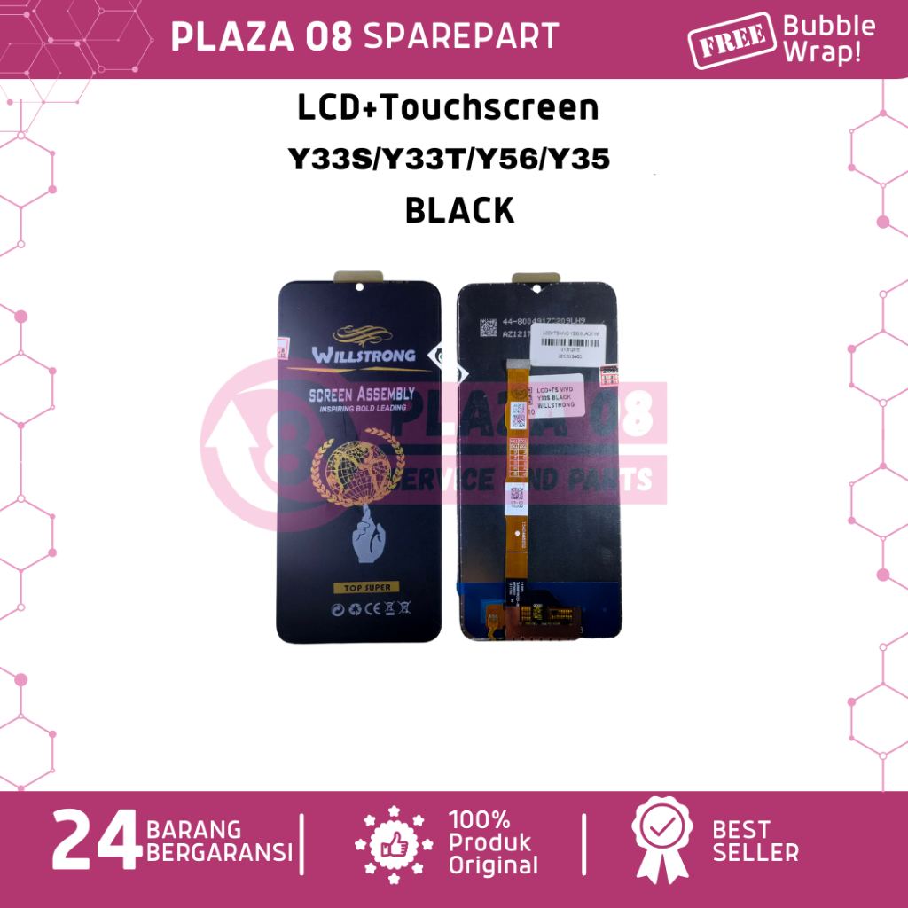 Jual LCD + Touchscreen VIVO Y33S/Y33T/Y56/Y35 (BLACK) | Shopee Indonesia