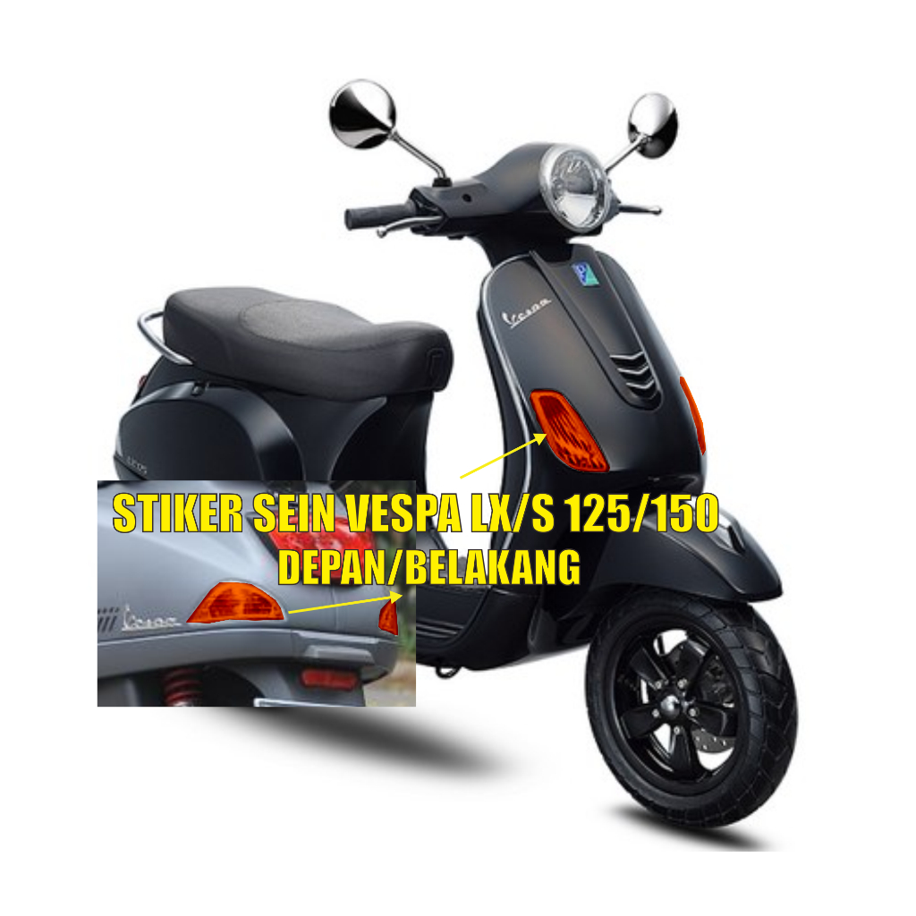 Jual Sticker Sein Depan Belakang Vespa LX/S 125/150 | Shopee Indonesia