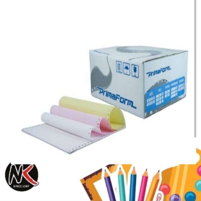 Jual Kertas Komputer B3/Continuous Form PRIMA 3 Ply Besar (14 7/8*11 ...