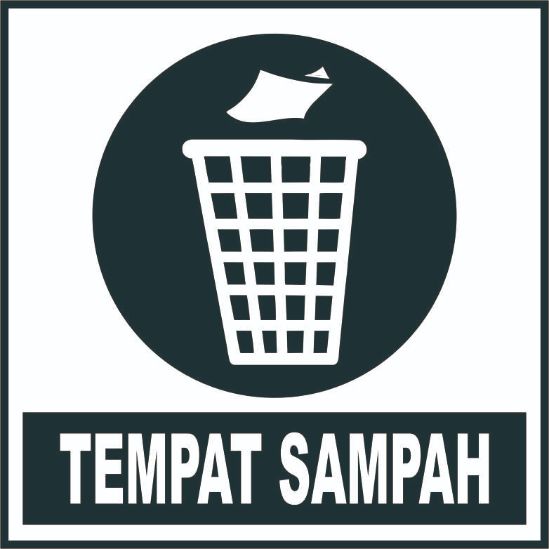 Jual Sticker Tempat Sampah ukuran 20 x 20 cm | Shopee Indonesia