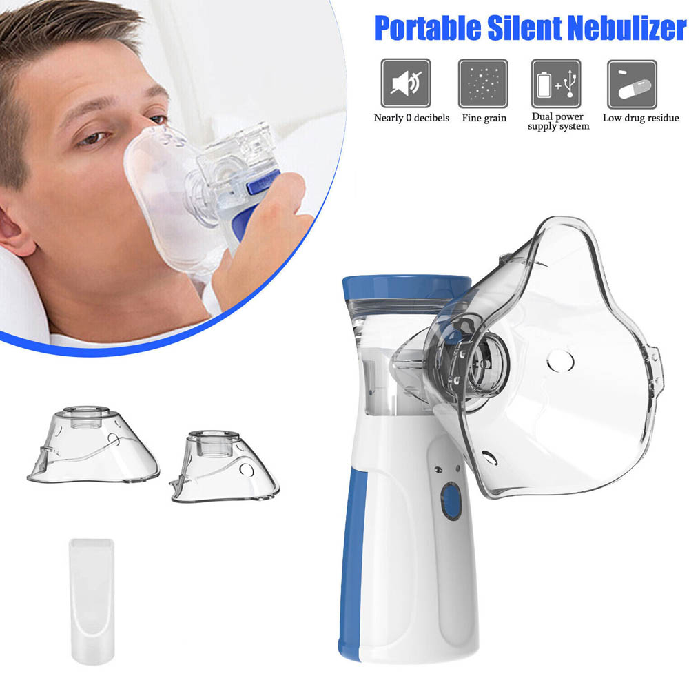 Jual Alat Terapi Pernafasan Ultrasonic Inhaler Nebulizer Uap Pilek Batuk Bisa Mode Baterai ...