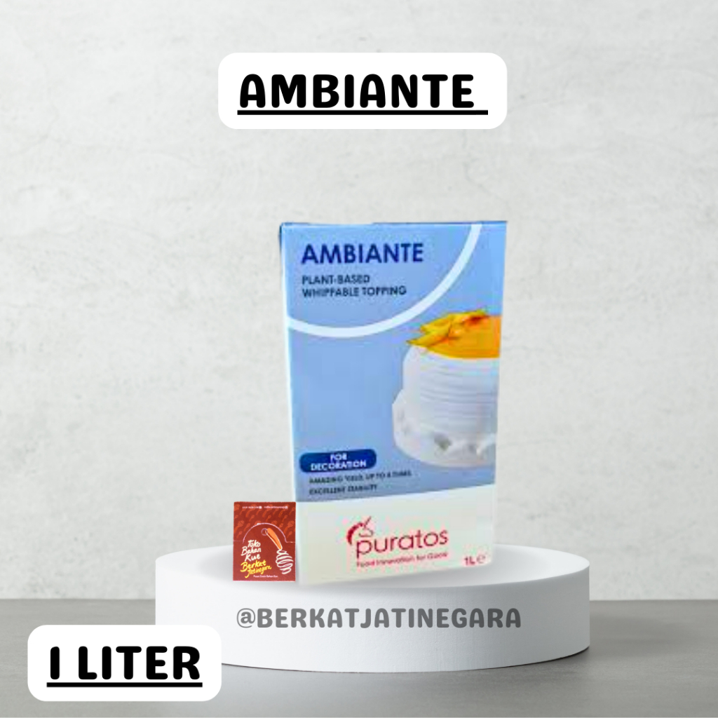 Jual AMBIANTE WHIPPING CREAM PURATOS 1 LITER / TOPPING DEKORASI CAKE ...