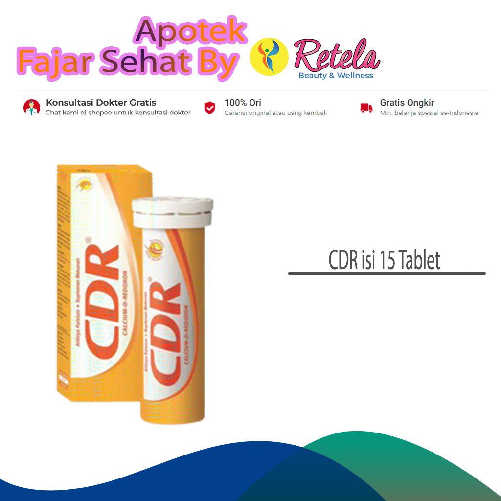 Jual CDR Effervescent 15 Tablet | Shopee Indonesia