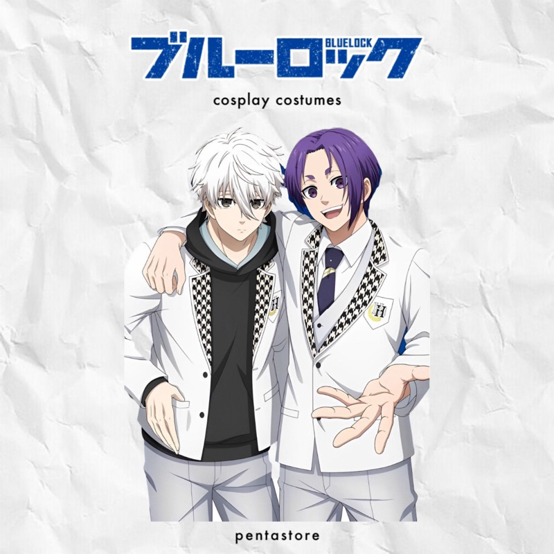 Jual Hakuho Uniform Nagi Reo Costume Blue Lock Cosplay Anime Kostum ...