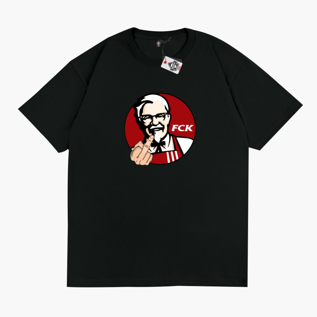 Jual KARIMAKE Kaos Baju T Shirt Distro Unisex Gambar FCK KFC LOGO ...