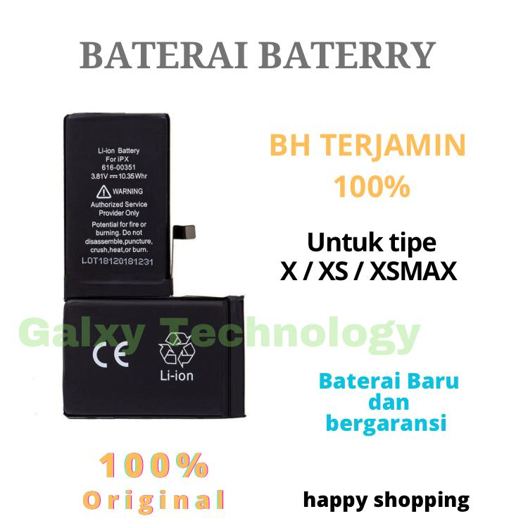 Jual (galaxyshop) BATERAI/BATTERY/IP X/XS/XSMAX | Shopee Indonesia