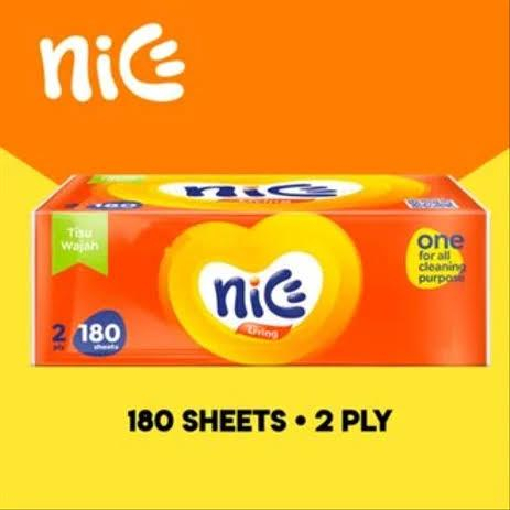 Jual Tissue Nice 2 Ply 180 Sheet - Kemasan Baru (harga 1 pcs) | Shopee ...