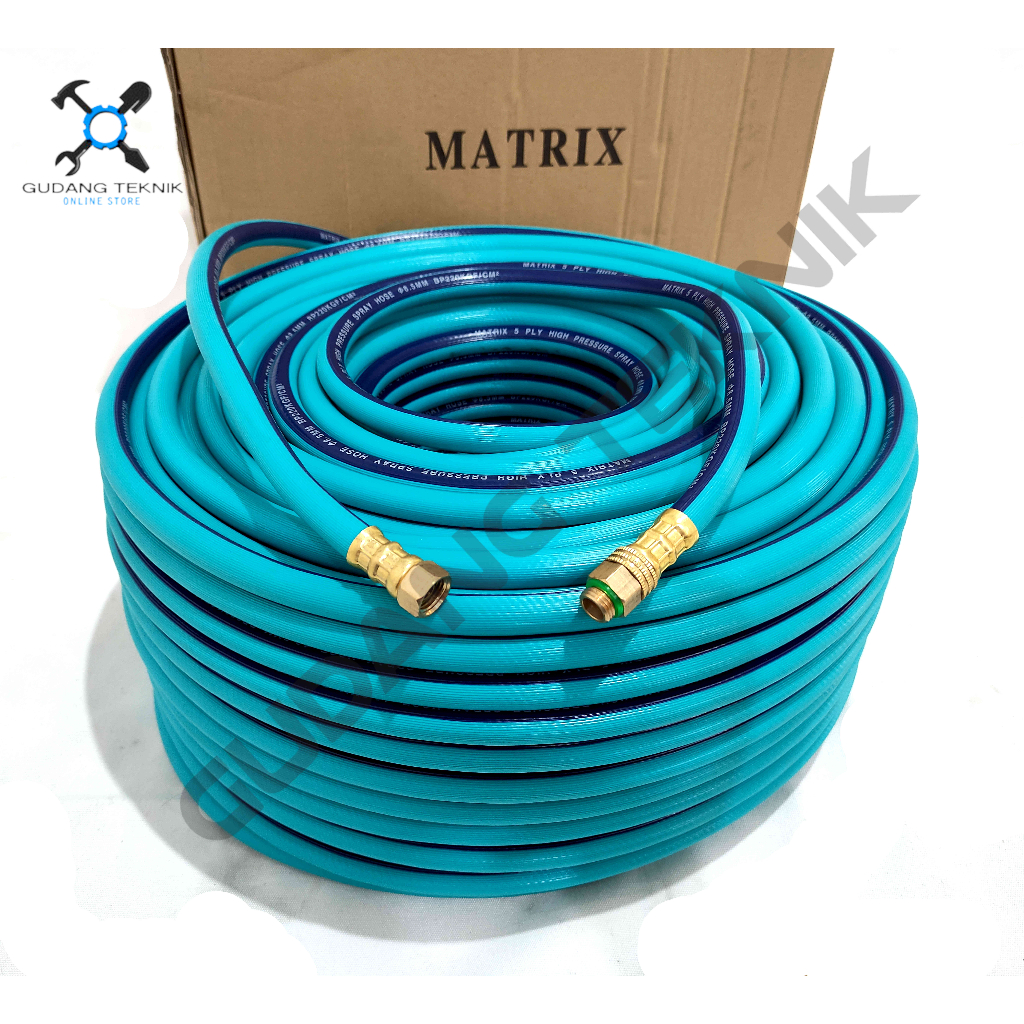 Jual Selang Angin Kompresor 50 Meter 8.5mm 5Ply SUMURA MATRIX 1 ROLL ...