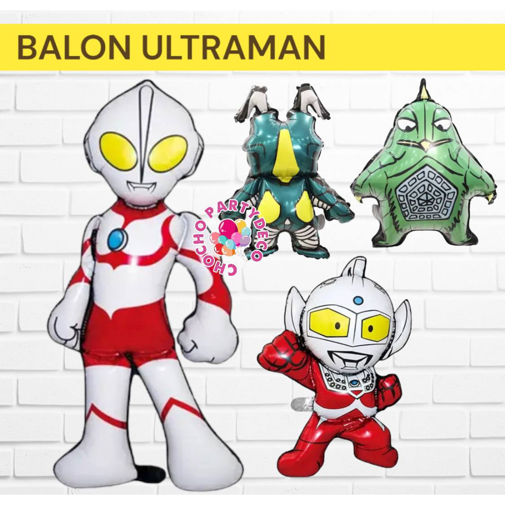 Jual Balon ULTRAMAN / Balon Foil Ultraman Zetton Zaragas Super Hero ...