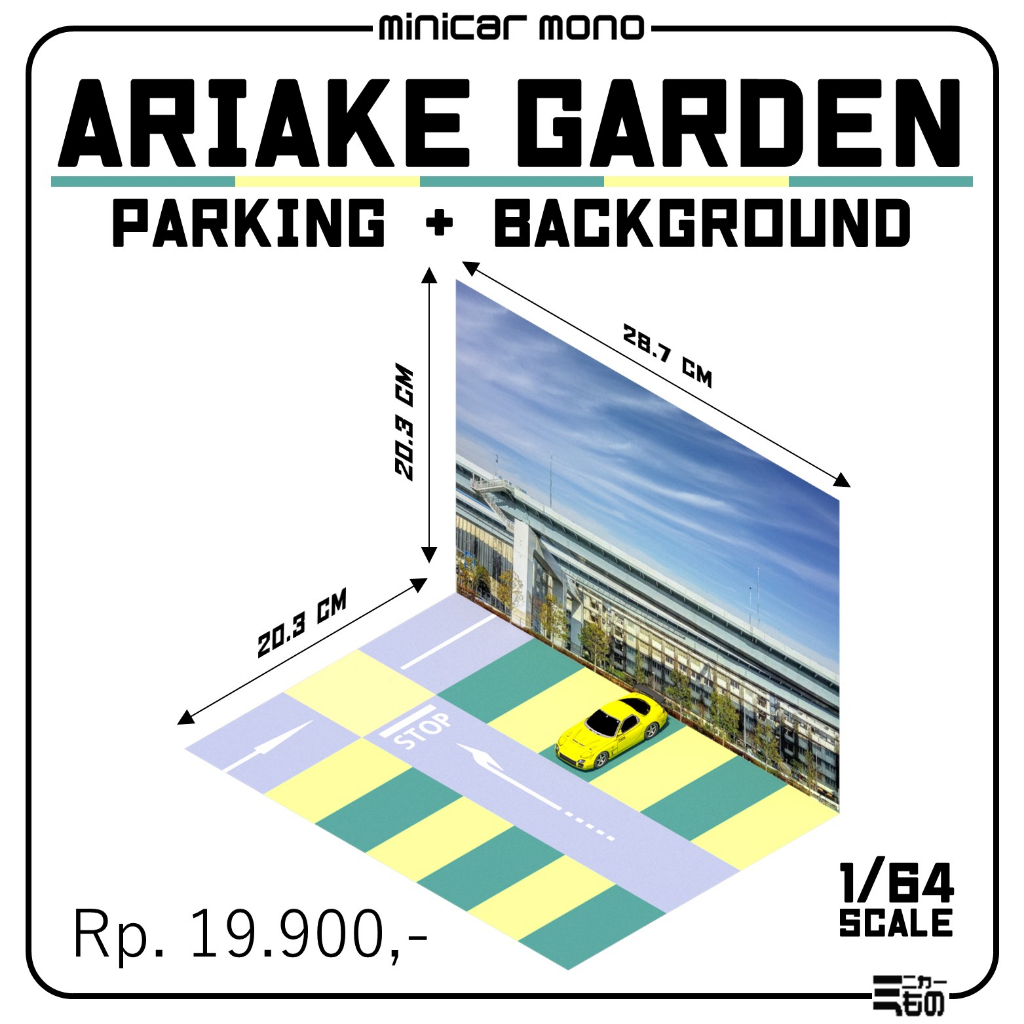 Jual Diorama Sheet Parkiran -Ariake Garden Parking w/ Background ...