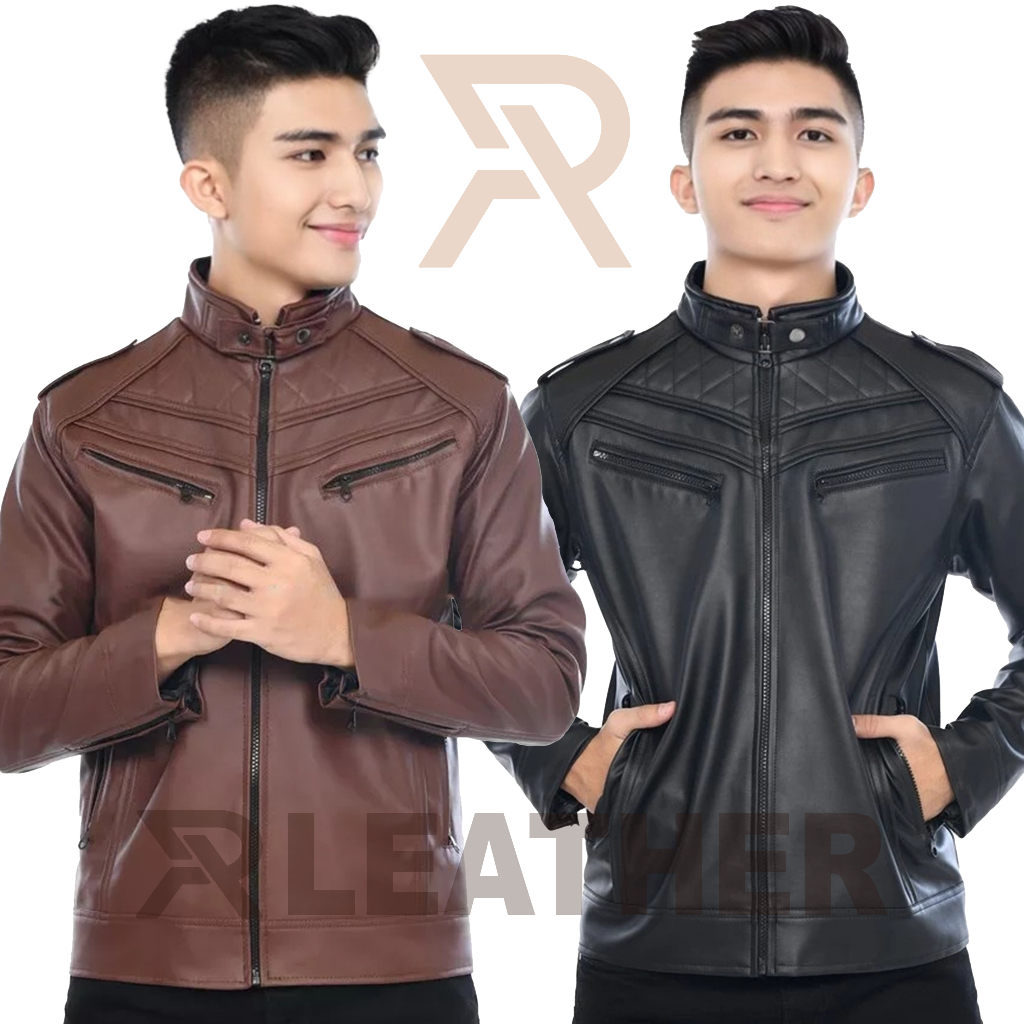 Jual Jaket Kulit Pria Jax Leather Jaket Pria Terbaru | Shopee Indonesia