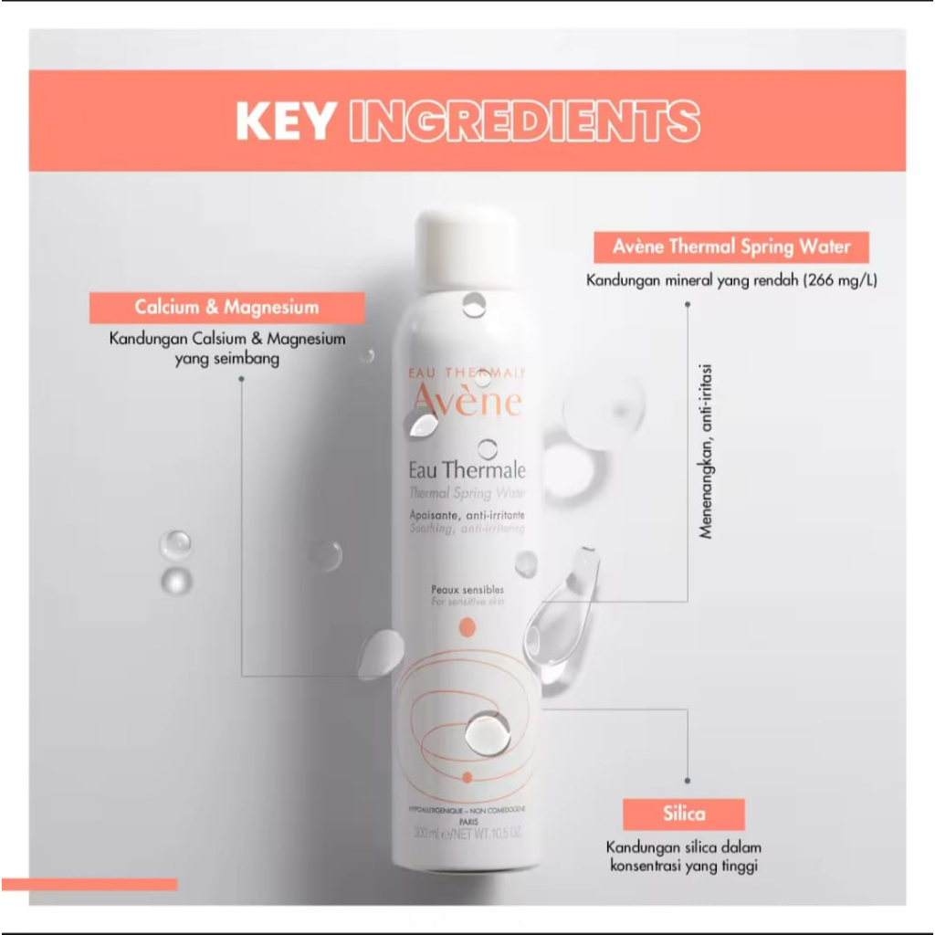 Jual AVENE Thermal Spring Water Eau Thermale 300ml Face Mist Pelembab ...