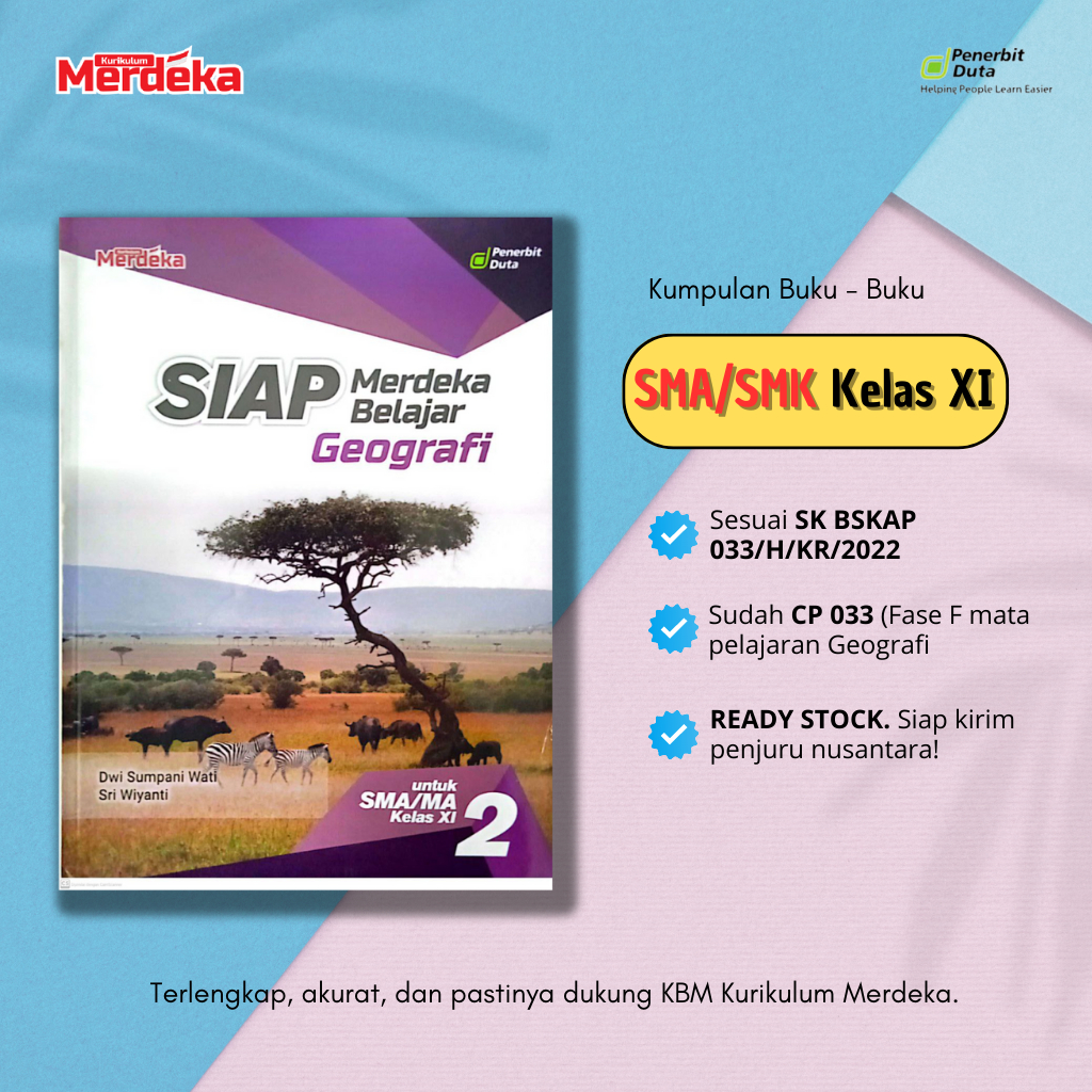 Jual SIAP Merdeka Belajar: Geografi SMA/MA/SMK/MAK Kelas XI | Shopee Indonesia