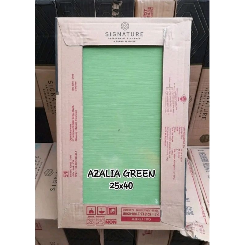 Jual Keramik Dinding 25x40 Azalia Green , Signature | Shopee Indonesia