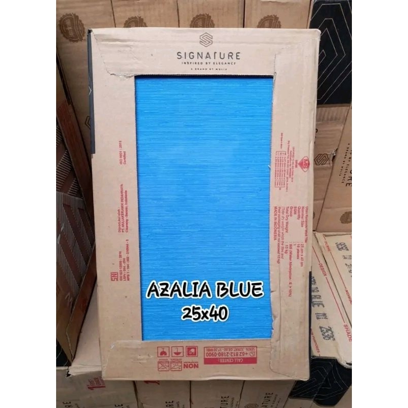 Jual Keramik Dinding 25x40 Azalia Blue , Signature | Shopee Indonesia