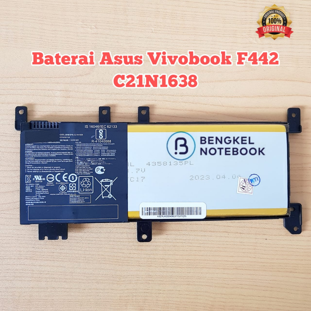 Jual Baterai Asus Vivobook F442 A442U A480 X442 C21N1638 | Shopee Indonesia