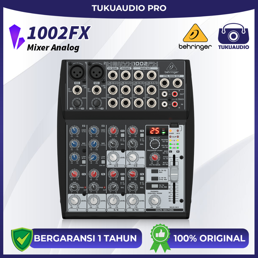 Jual Behringer Xenyx 1002FX 1002 FX - Mixer Analog 10 Input With Multi ...