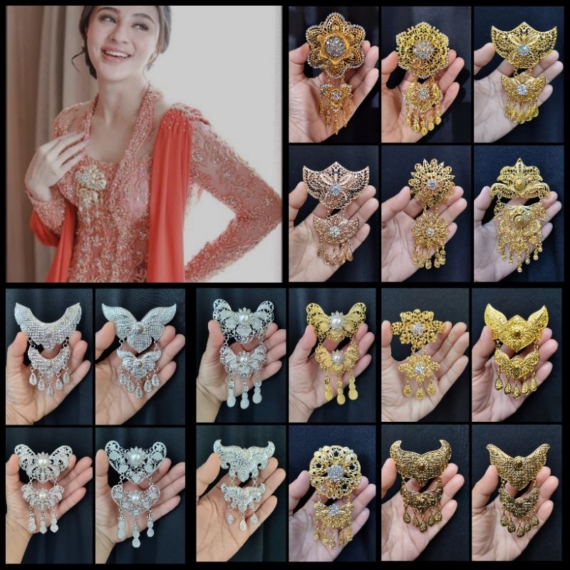 Jual bros kebaya 2 susun, bros anak, bros silver premium, bros baju ...