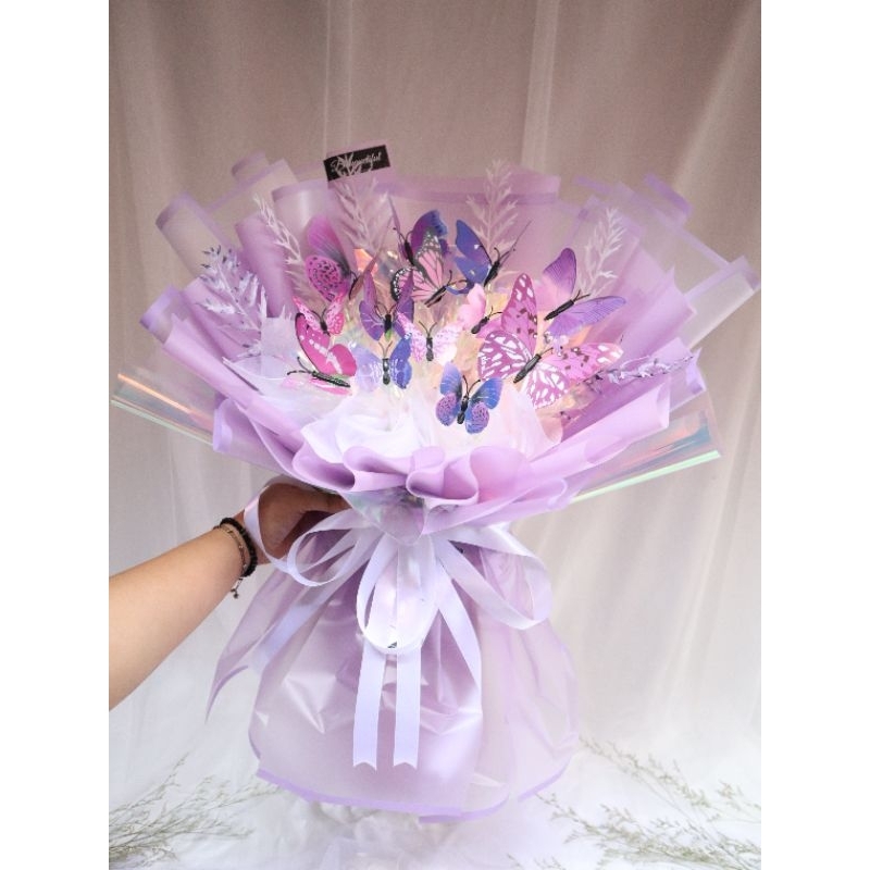 Jual Buket Kupu Kupu / Butterfly Bouquet / BuketLed / butterflybouquet ...