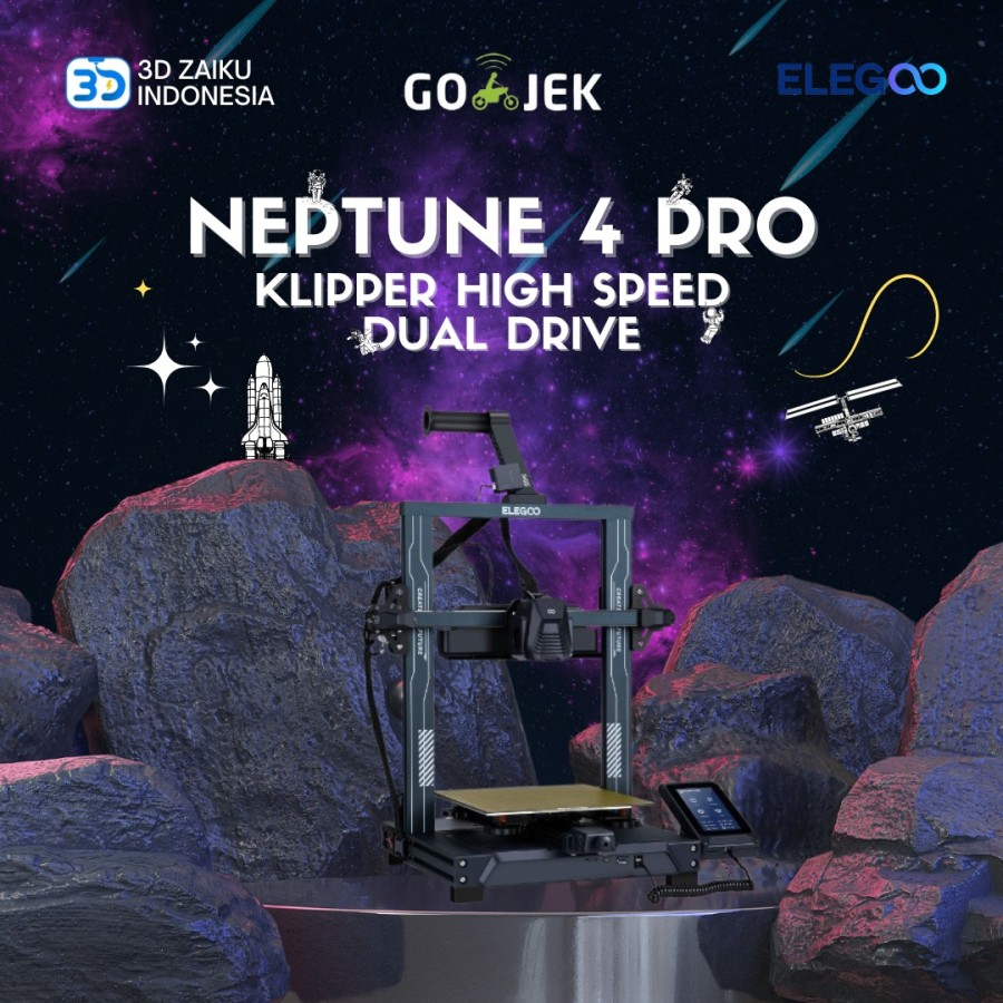 Jual Original ELEGOO Neptune 4 Pro Klipper High Speed Dual Drive 3D Printer | Shopee Indonesia