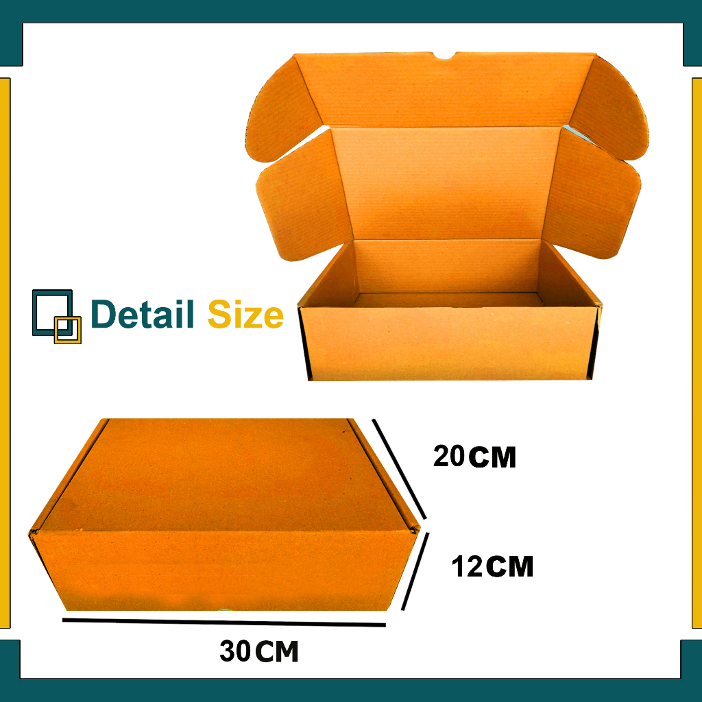 Jual Box 30x20x12 Cm/ Box Sepatu / Sendal / Hampers Baju / Souvenir ...