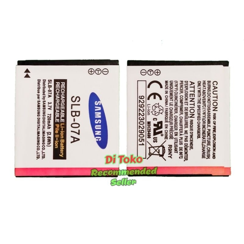 Jual RS - Battery For Kamera Samsung Batre PL150 PL151 Batrei SLB07A ...