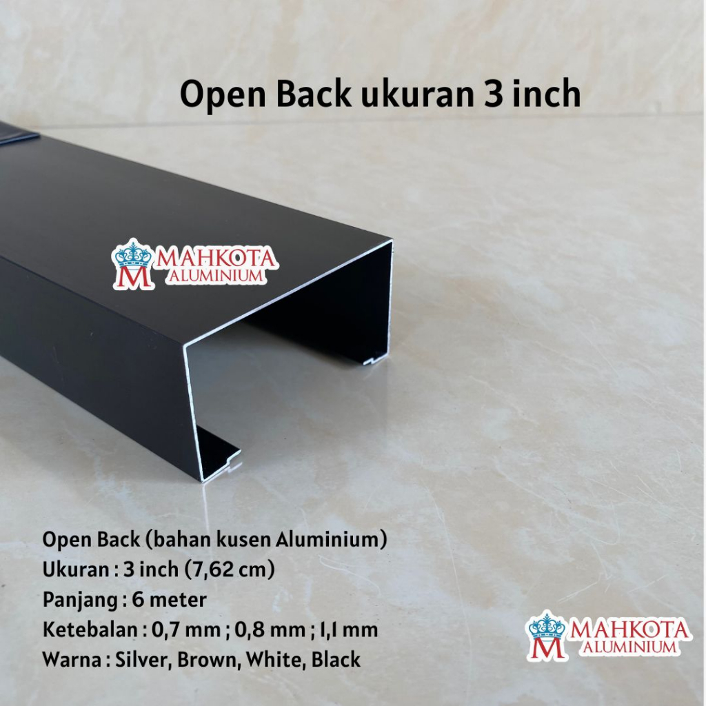 Jual Open Back 3 Inch Bahan Kusen Aluminium | Shopee Indonesia