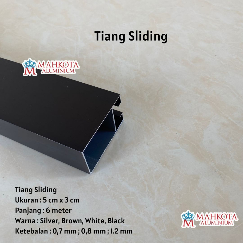 Jual Tiang Polos Sliding Bahan Pintu Aluminium | Shopee Indonesia